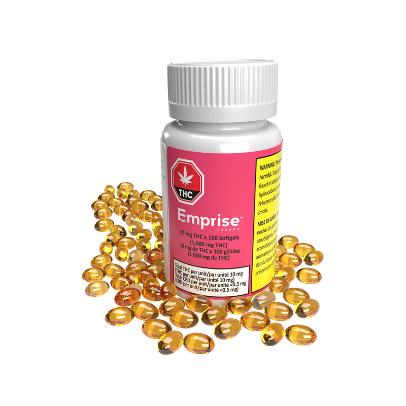 1,000 mg THC Softgels (100 x 10 mg THC)