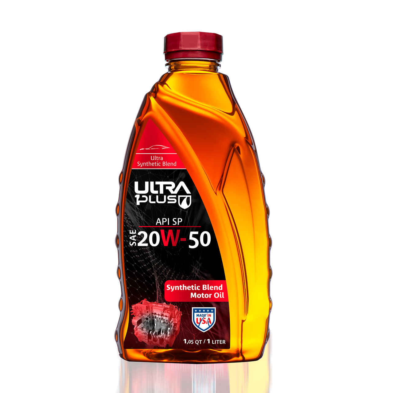 Ultra1Plus SAE 20W 50 Synthetic Blend Motor Oil API SP
