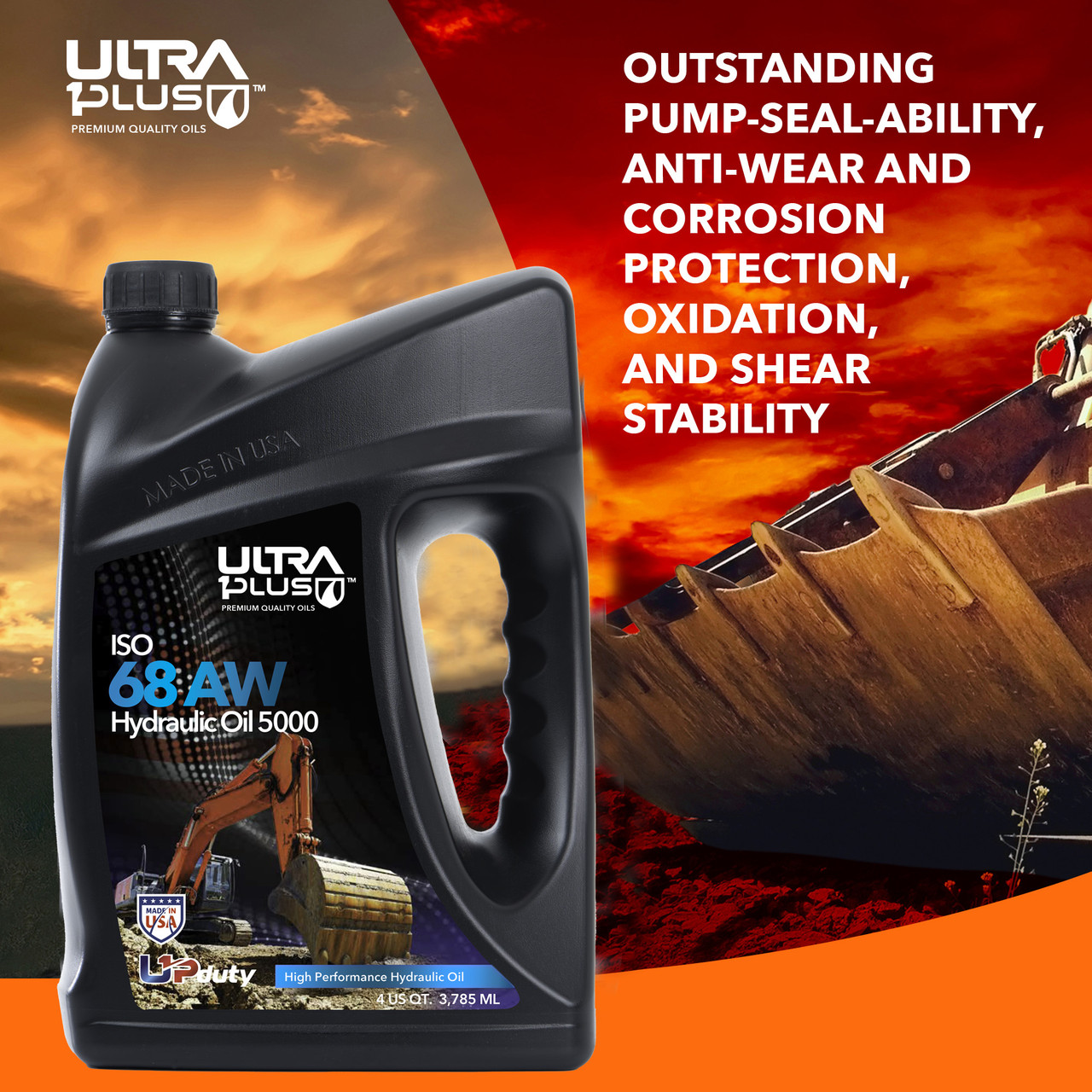 Ultra1Plus ISO AW68 Hydraulic Oil 5000 Hours