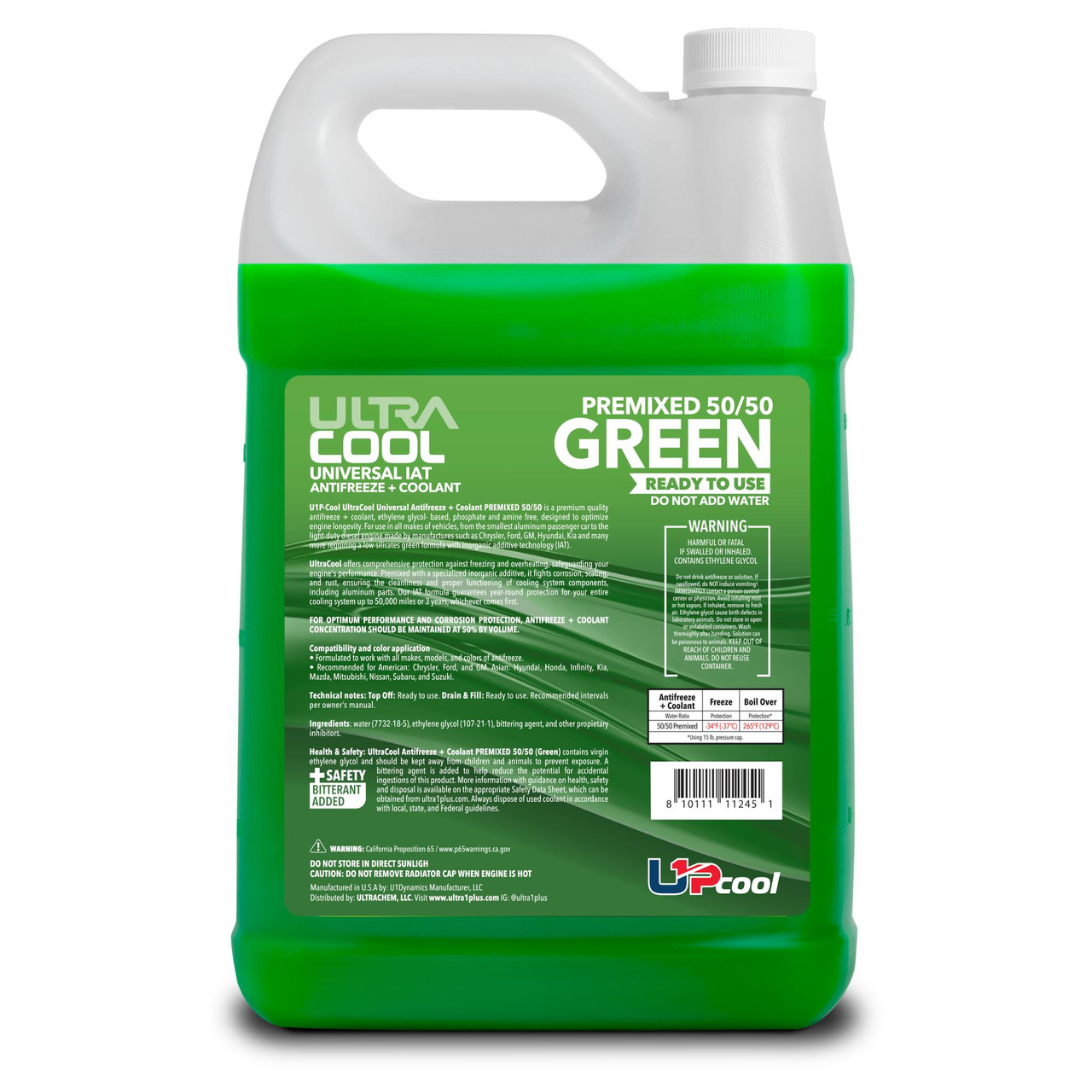 Green IAT Universal Antifreeze & Coolant Premixed 50/50