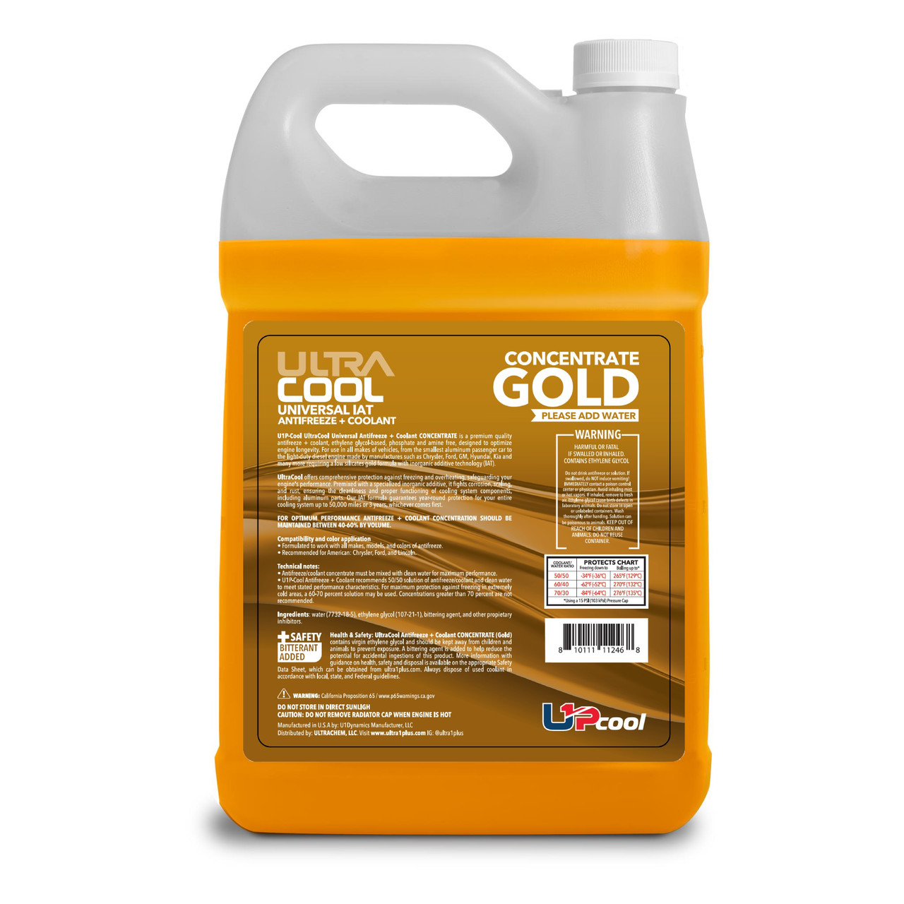 UltraCool Gold IAT Universal Antifreeze & Coolant Concentrate