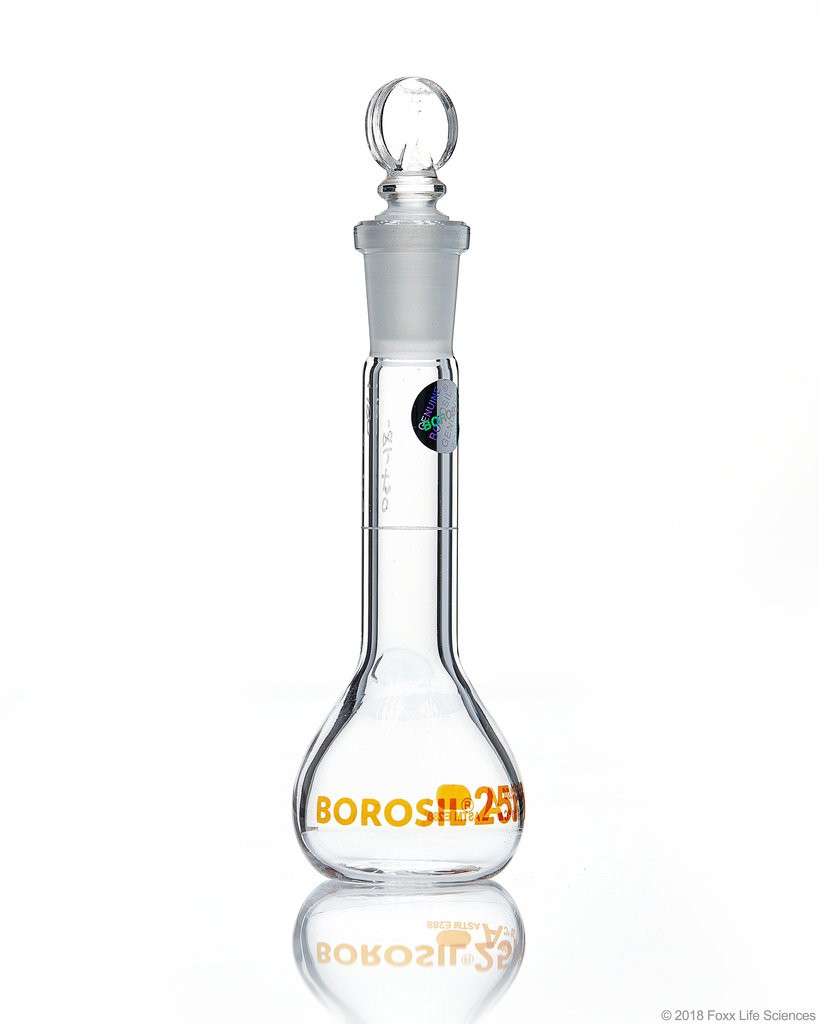 Borosil 50mL Clear Volumetric Flask 5647012A For Precise Liquid ...