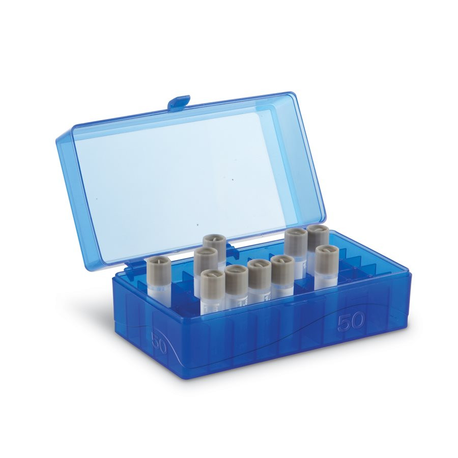 Fifty-place plastic cryo storage freezer boxes for micro tubes - Lab ...