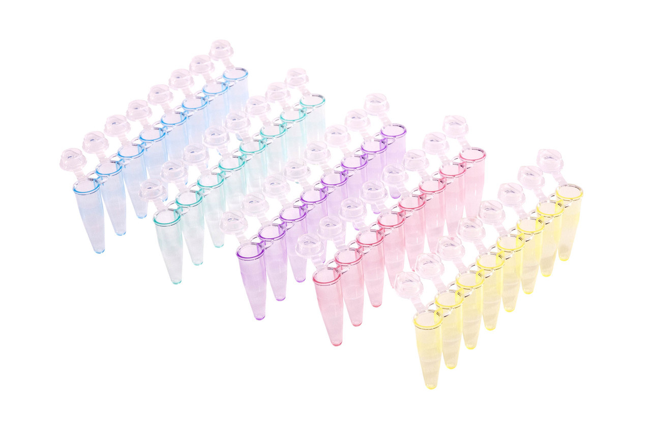 Stellar Scientific REEBO™ T02-327A 0.2mL 8-Strip PCR Tubes w/Attached ...