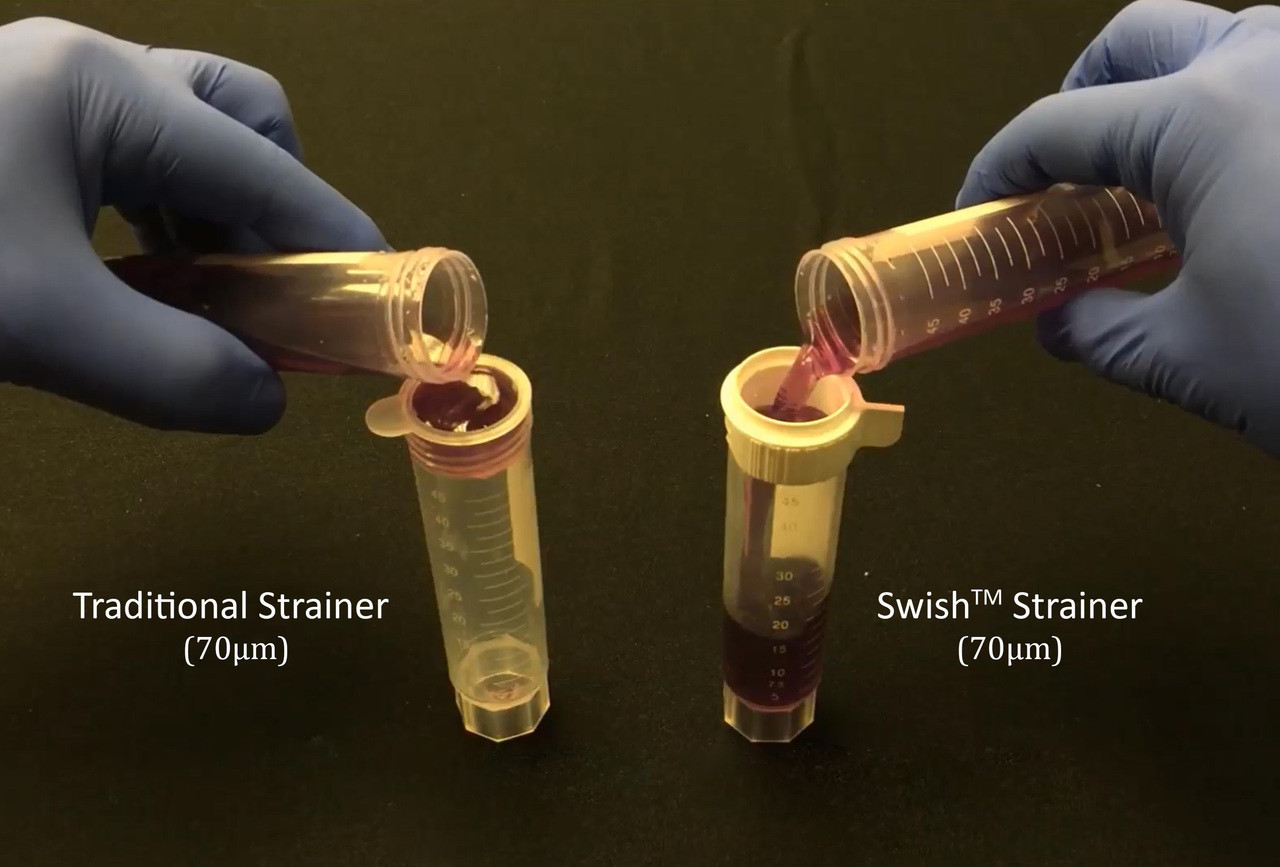 Stellar Scientific SWISH™ brand cell strainer with 70um membrane - The ...