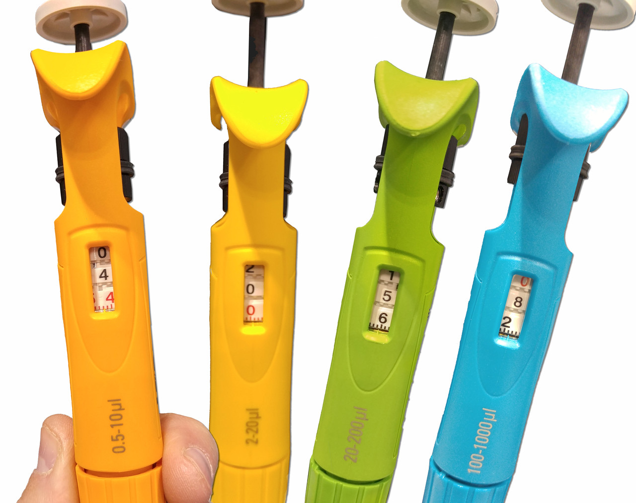 Labnet V-Pette multi-colored adjustable volume pipette starter kit ...