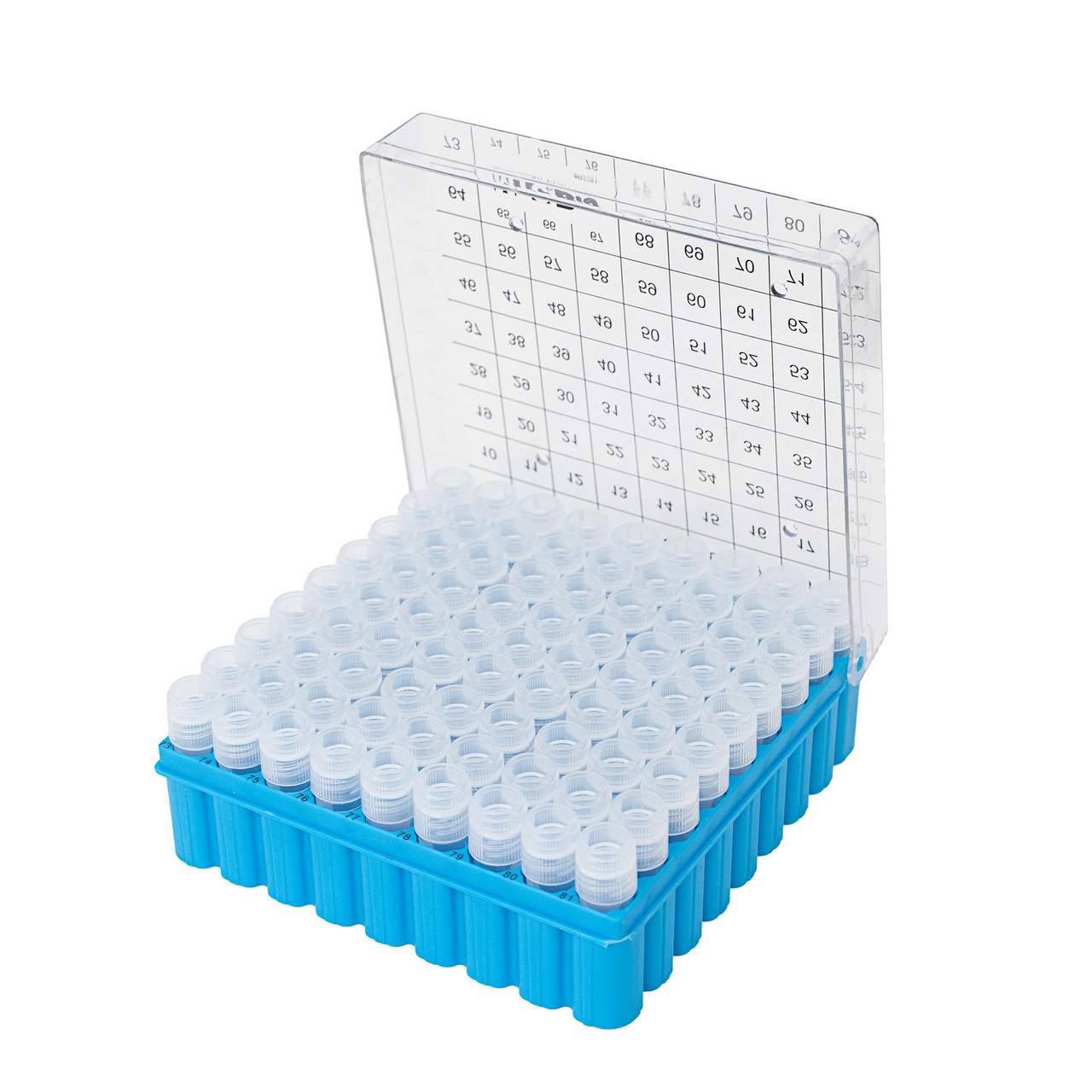 MTCBio R2281 Polycarbonate freezer boxes with hinged lid and barcode ...