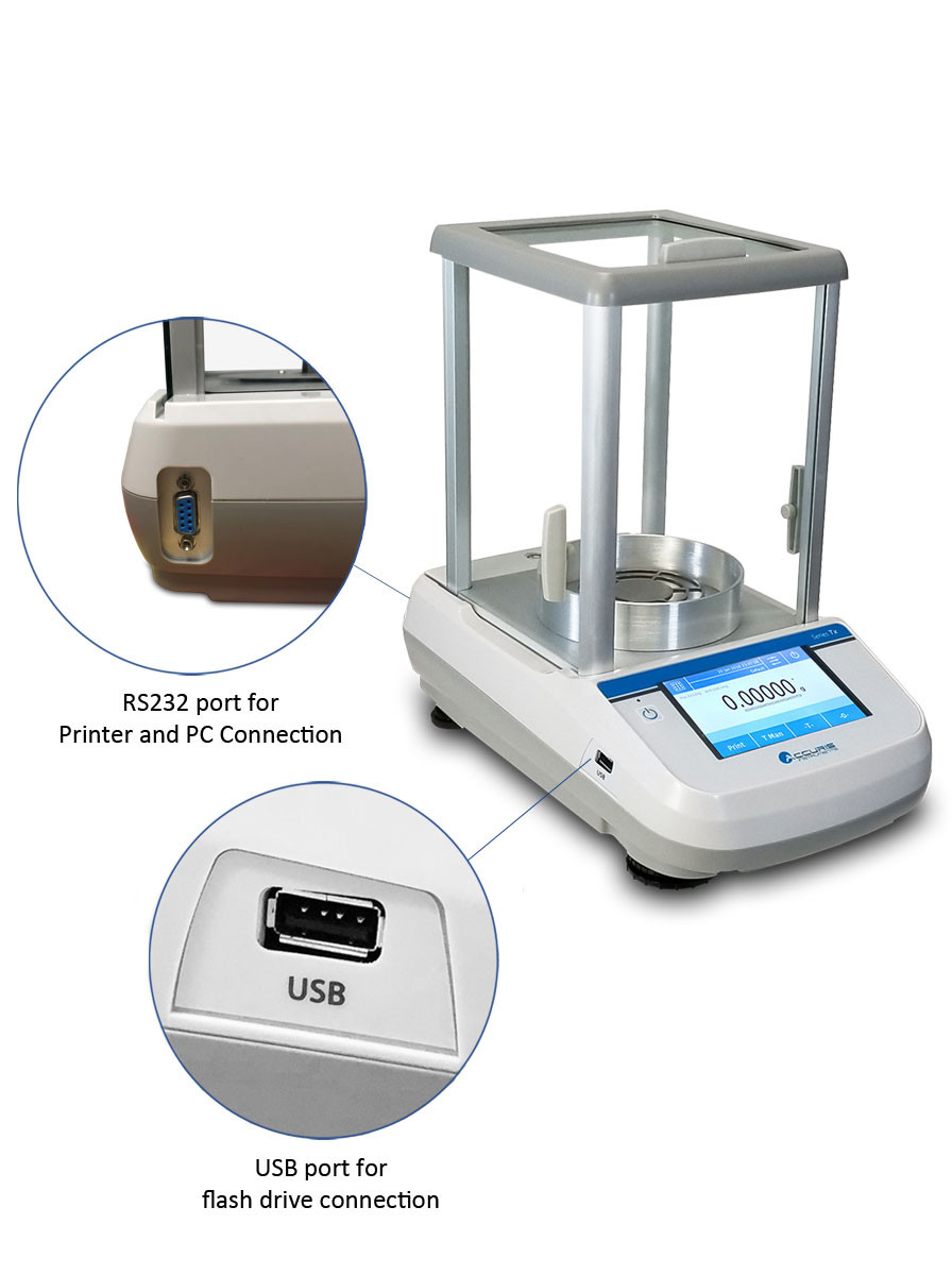 220 Gram Analytical Balance with Internal Calibration and Touch Screen ...
