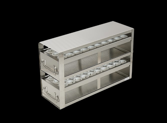 Stainless Steel Freezer Rack for 50mL Centrifuge Tubes, Holds 60 Tubes ...