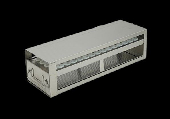 Stainless Steel Laboratory Freezer Drawer Rack For 8-10mL Blood Sample ...