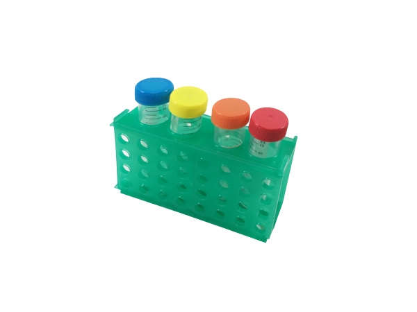 Stellar Scientific Four-way Tube Rack For a Variety of Tubes, Rainbow ...