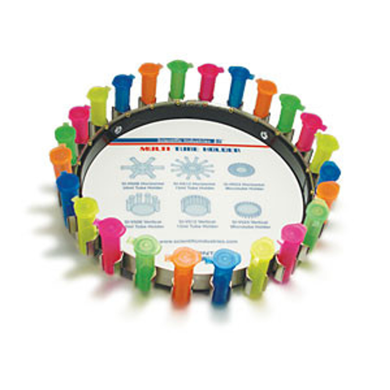 Vertical Microtube Holder For Vortex Genie Vortex Mixers, Holds 24 x 1.5/2.0mL Tubes