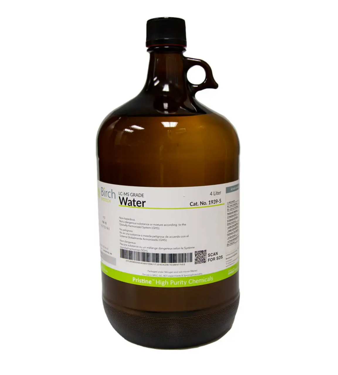 LC-MS Grade Water In Four Liter Glass Bottles SKU 1939-5 - For ...