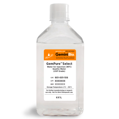 GemPure™ Select Water for Injection (WFI) Quality Water (USP Grade), 6 ...