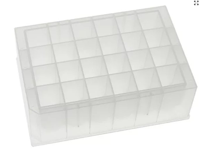 Sterile 24 Well Polypropylene Deep Well Plate, U-Bottom, Square Well ...