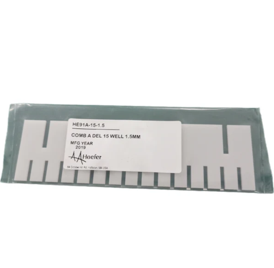 Comb For HE99X Horizontal DNA Gel Box, 16 Wells, 1.5mm Thickness