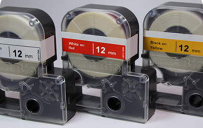 20' Cassette of 24mm Lab Tape ULTRA LOW TEMP (-196C), White with Black ...