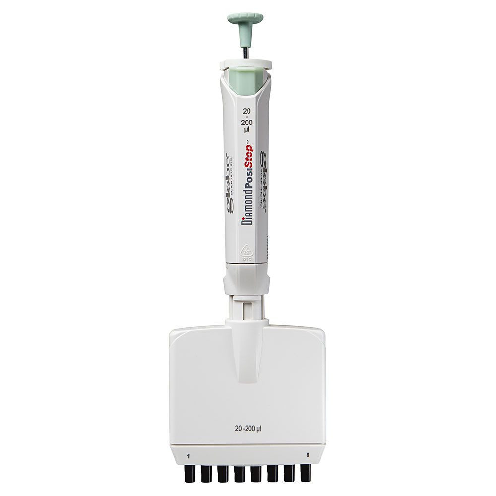 Diamond® PosiStop 8-Channel Multi Channel Pipette For LTS Pipette Tips ...