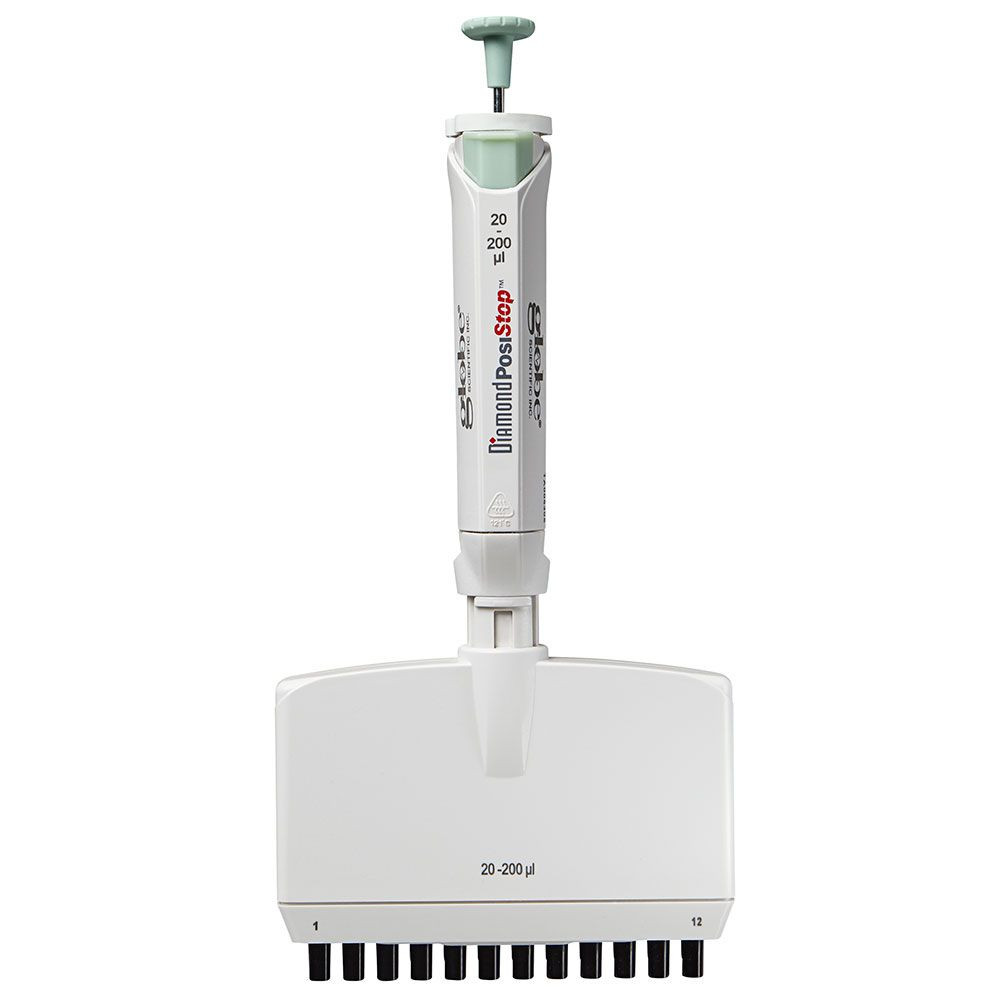 Diamond® PosiStop 12-Channel Multi Channel Pipette For LTS Pipette Tips ...