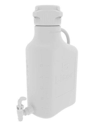 5L HDPE Carboy With 83mm Cap and Spigot, For Mixing, Storing and ...
