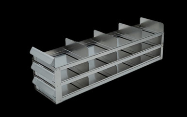 Stainless Steel Laboratory Freezer Rack with Sliding Tray - Lab ...