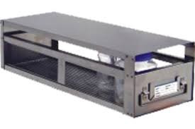 Stainless Steel Freezer Rack with Drawer for Storage Bottles - Lab ...