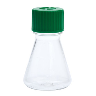 CellTreat 229801 Plastic 125mL Erlenmeyer Shaker Culture Flask - Lab ...