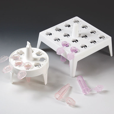 Round White Float Rack for Eight 1.5mL Microcentrifuge Tubes - Lab ...
