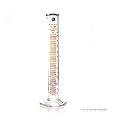 Borosil Glass 250mL Graduated Cylinder 3026021A- with Hexagonal Base ...