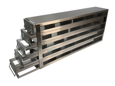 Stainless Steel Laboratory Freezer Drawer Rack for 2 Inch Cryoboxes in ...