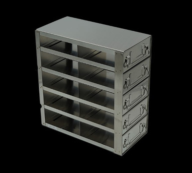 Stainless Steel Laboratory Freezer Drawer Rack for 2 Inch Cryo Boxes ...