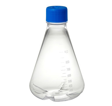Tri Bio 1000mL Polycarbonate Erlenmeyer Flask With Baffled Bottom And ...