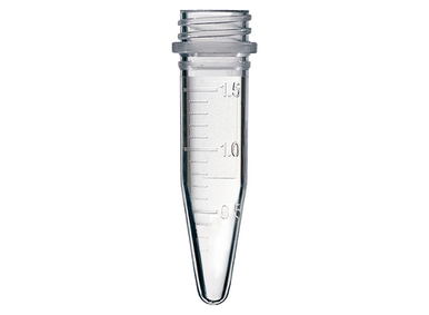 1.5mL Clear Polypropylene Screw-Cap Tube With Conical Bottom, Graduated ...