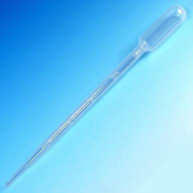 Transfer Pipet, 15.0mL, 215mm Long, 5mL Bulb Draw, 2500/CS
