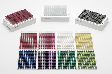 Purple Colored Septum Caps For 2D Barcoded Tubes