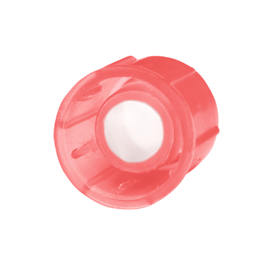Red FACS Tube Cap with 20 micron nylon mesh for use with 5mL 12x75mm ...