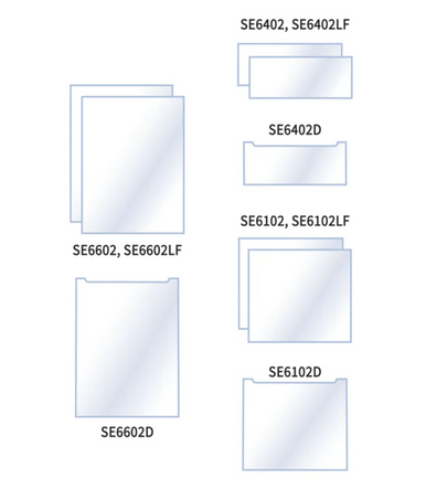 Low Fluorescence Glass Plates For Hoefer SE4XX and SE6XX Vertical Gel ...