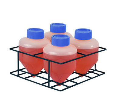 Coated Wire Rack For Holding 4 x 500mL Conical Bottom Tubes