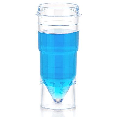 Polystyrene Non-Sterile 4mL Analyzer Cup With Conical Bottom, Bag of 1000