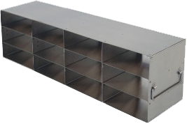 Stainless Steel Freezer Rack for Plastic 100 Place Plastic Boxes in a ...