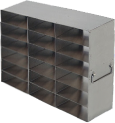 Stainless Steel Laboratory Freezer Rack for 100-Place Plastic Hinged ...