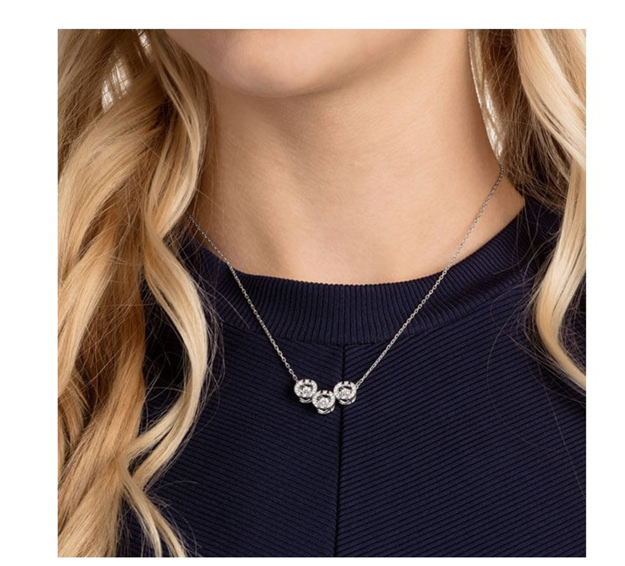 Swarovski sparkling dance trilogy necklace store