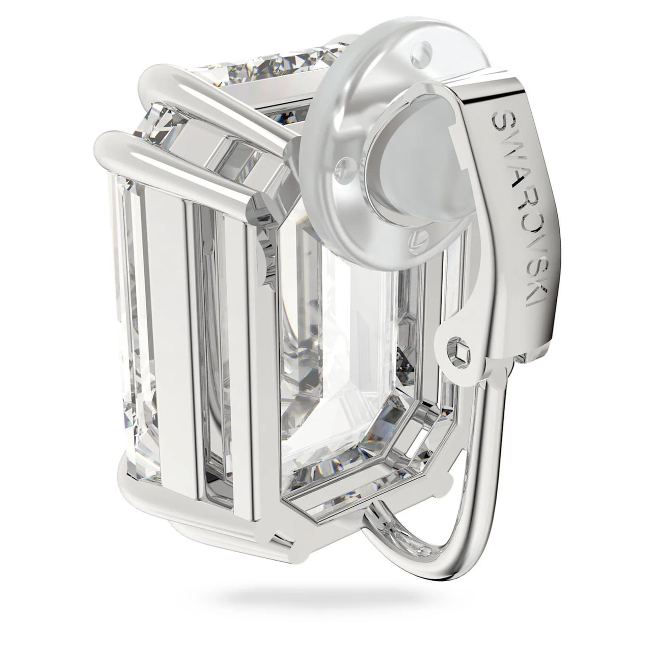 Swarovski Mesmera Clip Earring, Single, Octagon Cut Crystal, White ...