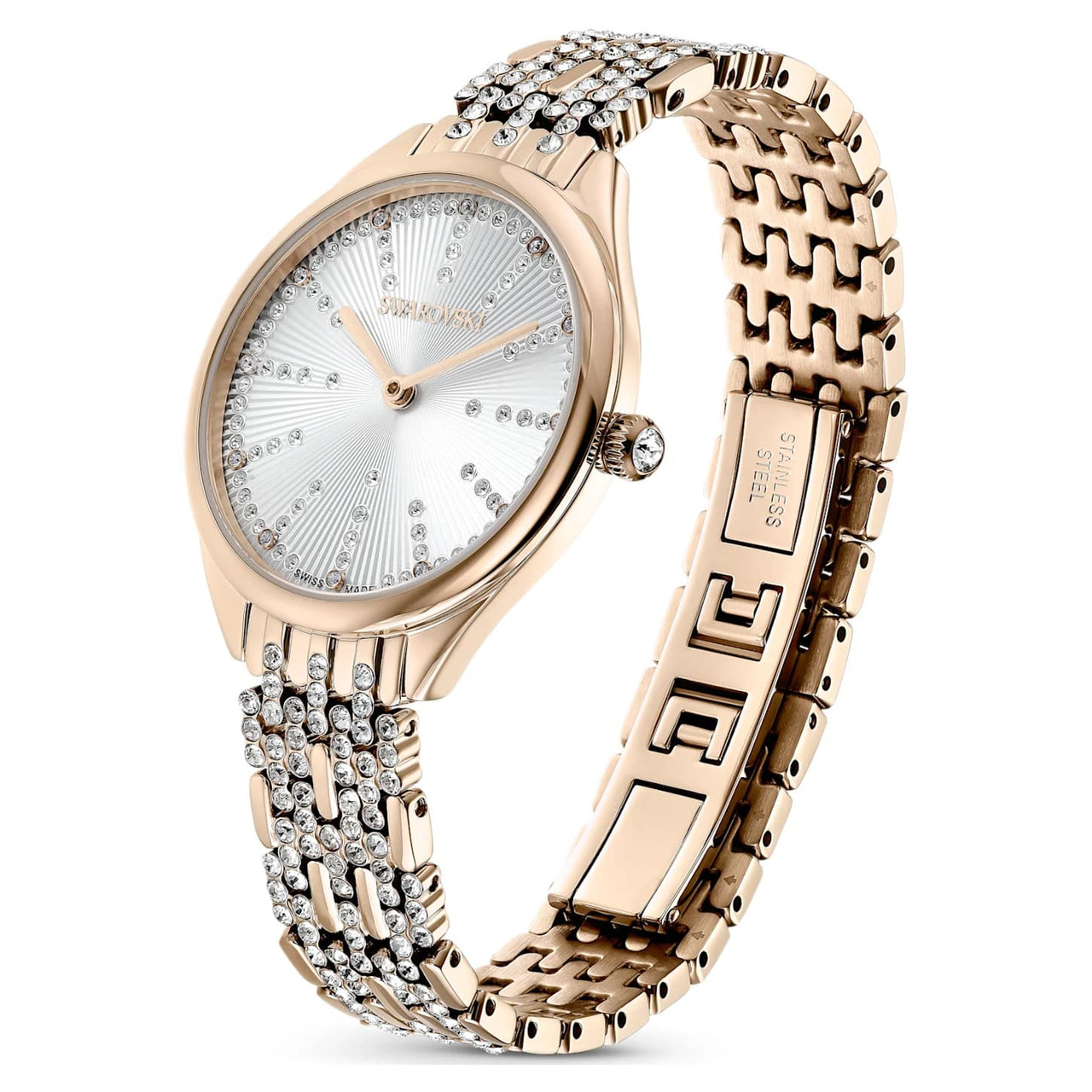 Swarovski Attract Watch Metal Bracelet, White, Gold-Tone PVD 5610484 ...