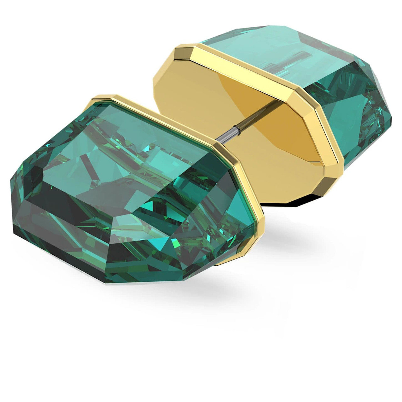 Swarovski Lucent Stud Earring, Single, Green, Gold-Tone Plated 5600256 ...