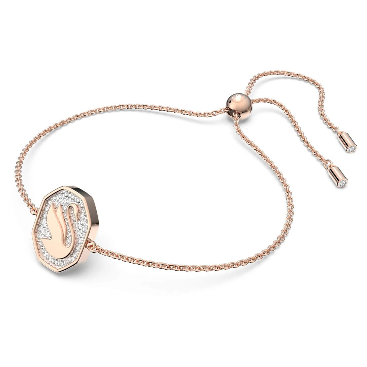 Swarovski Signum Bracelet, Swan, White, Rose-Gold Tone Plated 5621107 ... Swarovski Signum Bracelet, Swan, White, Rose-Gold Tone Plated 5621107 ...
