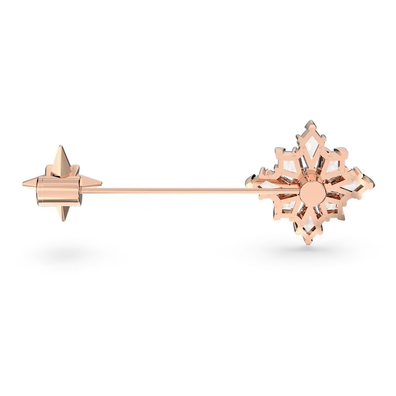 Swarovski Stella Brooch Kite Cut, Star, White, Rose Gold-Tone Plated ...