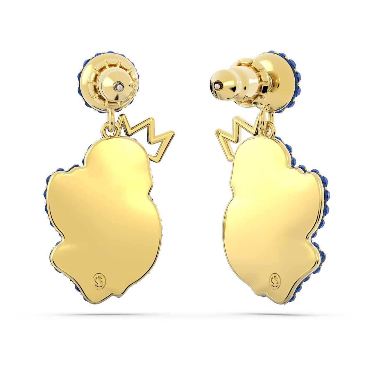 Pop Swan Drop Earrings, Swan, Blue, Gold-Tone Plated 5649196 ...