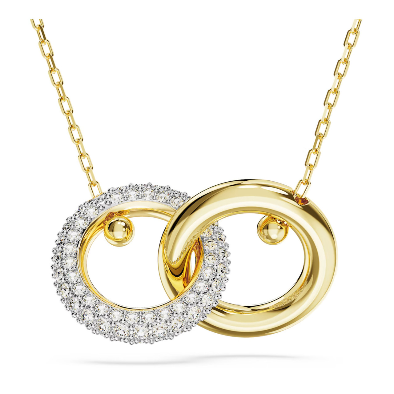 Dextera Pendant Interlocking Loop, White, Gold-Tone Plated 5668820 ...