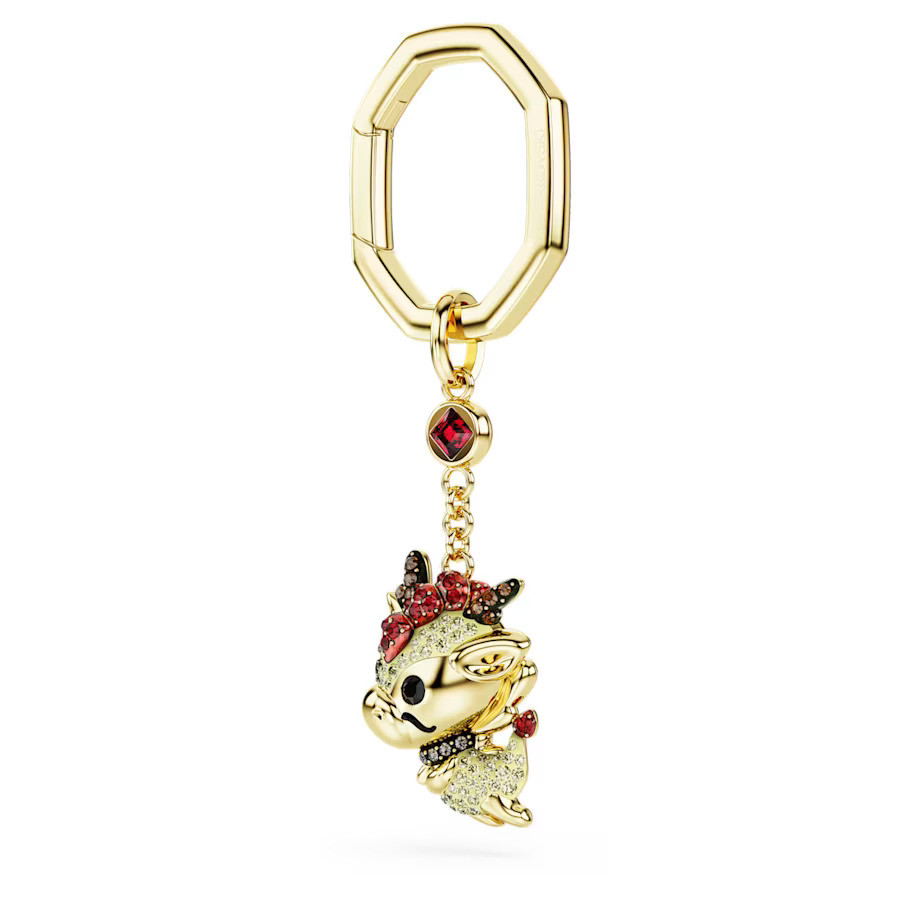 Chinese Zodiac Key Ring Dragon, Yellow, Gold-Tone Plated 5678185 ...